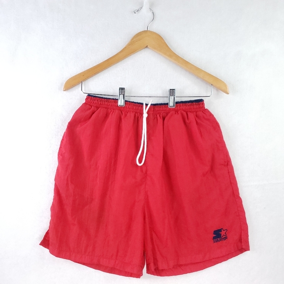 STARTER | Shorts | Vintage Starter Meshlined Nylon Shorts Red Small ...